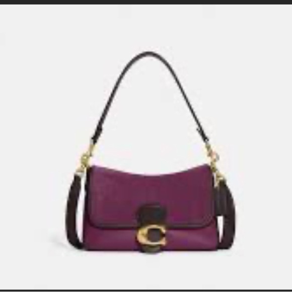 Coach | Bags | Coach Soft Tabby Bag In Berry Leather Berry Suede With ...